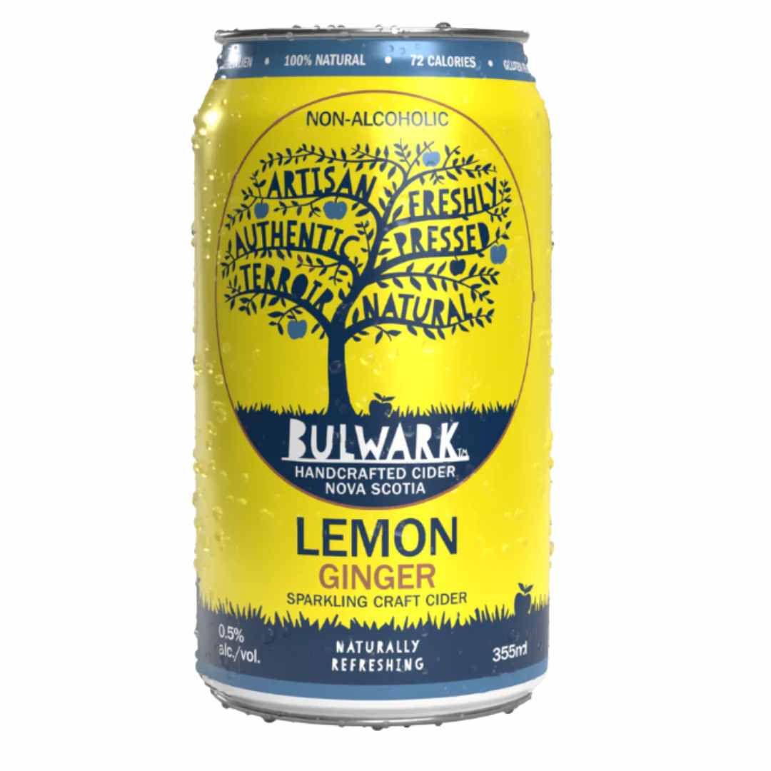 Bulwark Lemon Ginger Non-Alcoholic Cider – Sober Sips