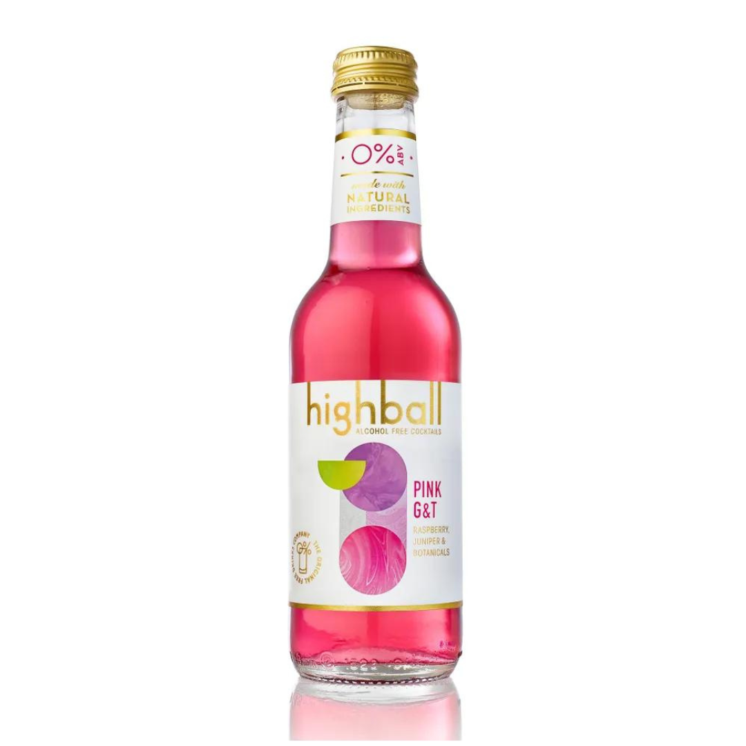 Highball Non-Alcoholic Pink G & T Cocktail – Sober Sips