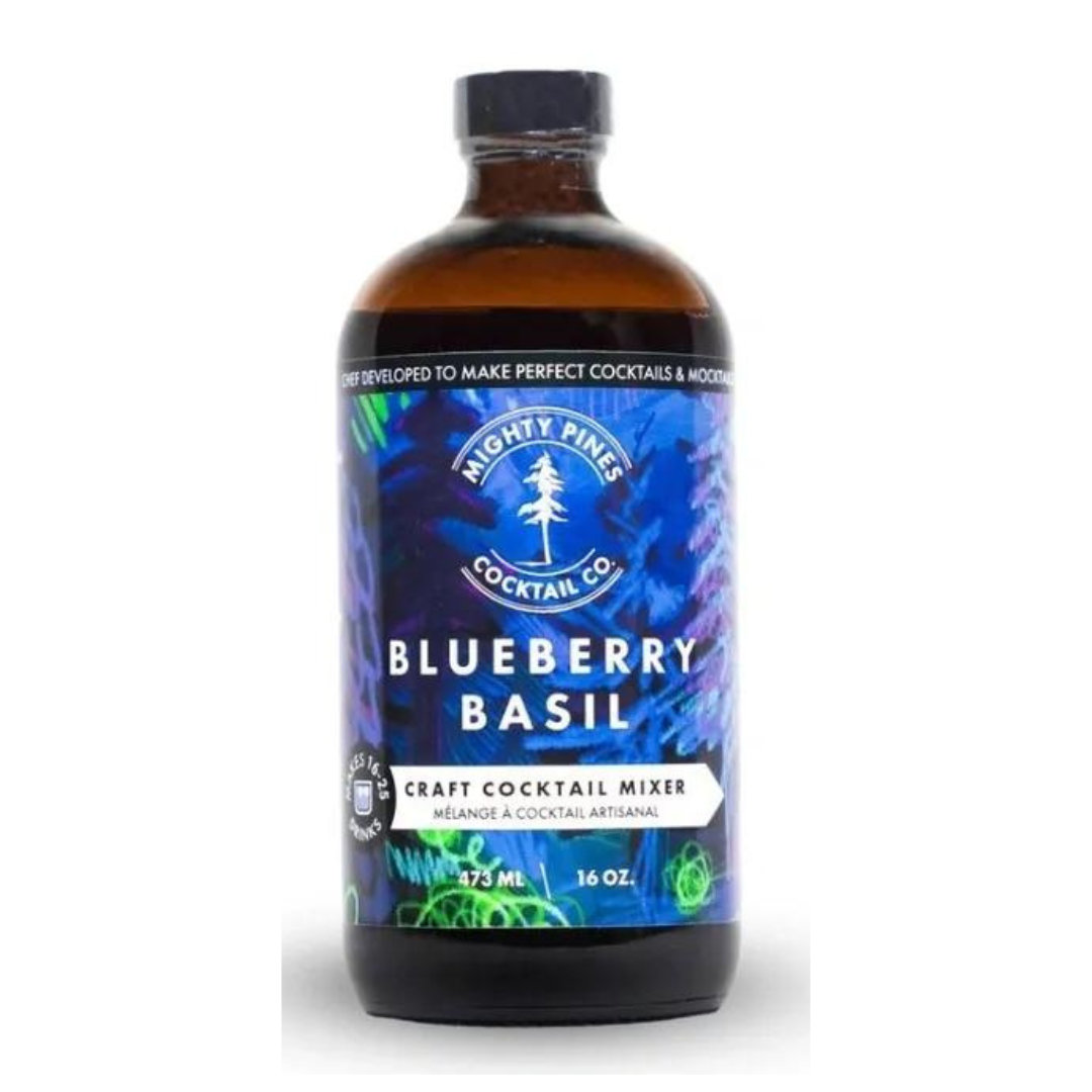 Mighty Pines Cocktail Co. Blueberry Basil Non-Alcoholic Mixer – Sober Sips
