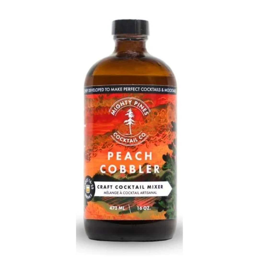 Mighty Pines Cocktail Co. Peach Cobbler Non-Alcoholic Mixer – Sober Sips